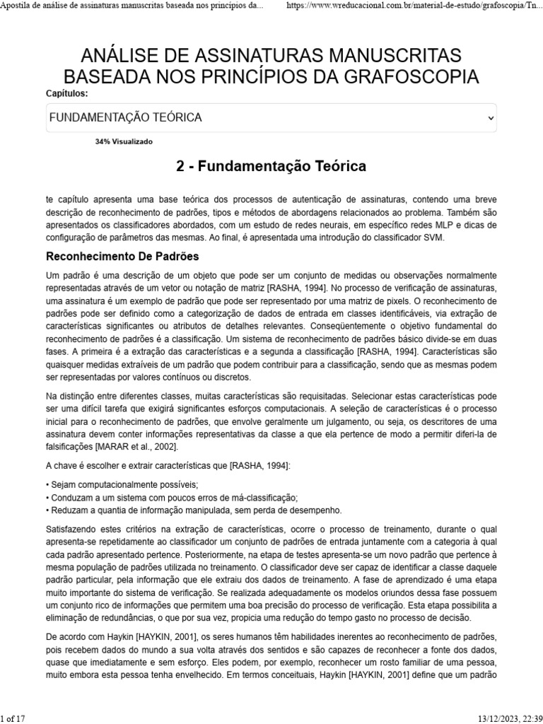 Apostila De Análise De Assinaturas Manuscritas Baseada Nos Princípios