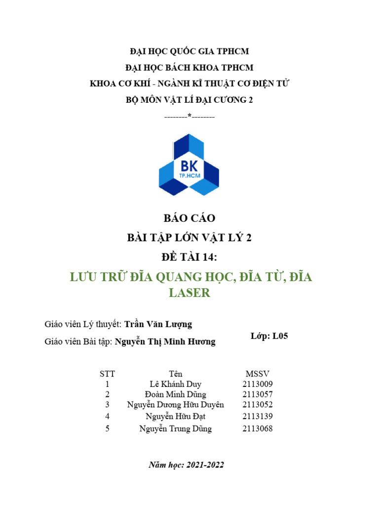 Bai Bao Cao BTL VL2 - de Tai 14 | PDF