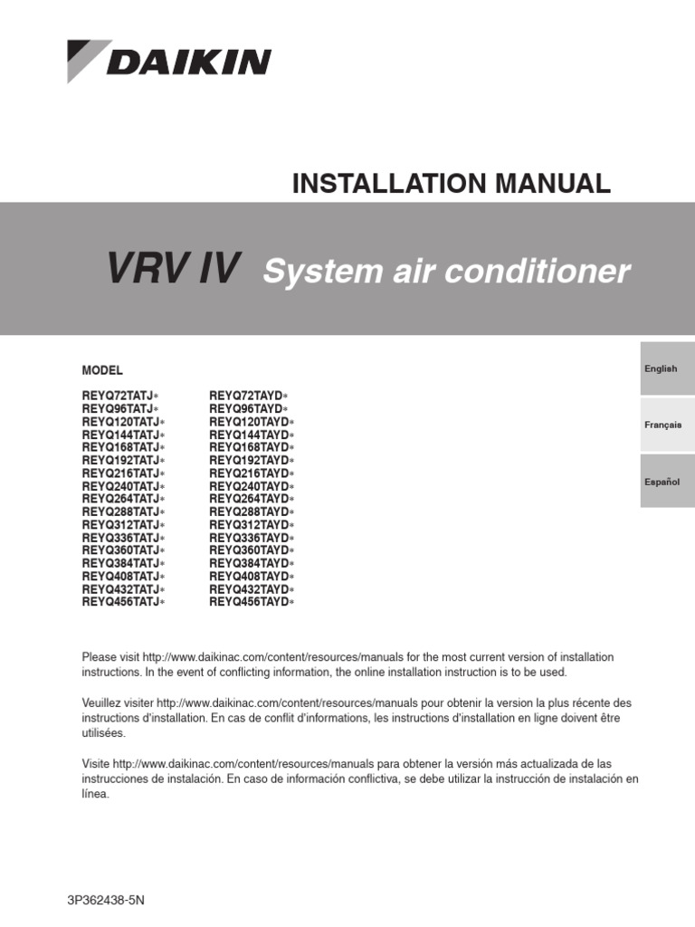 VRV Iv: System Air Conditioner | PDF | Agua | Calor