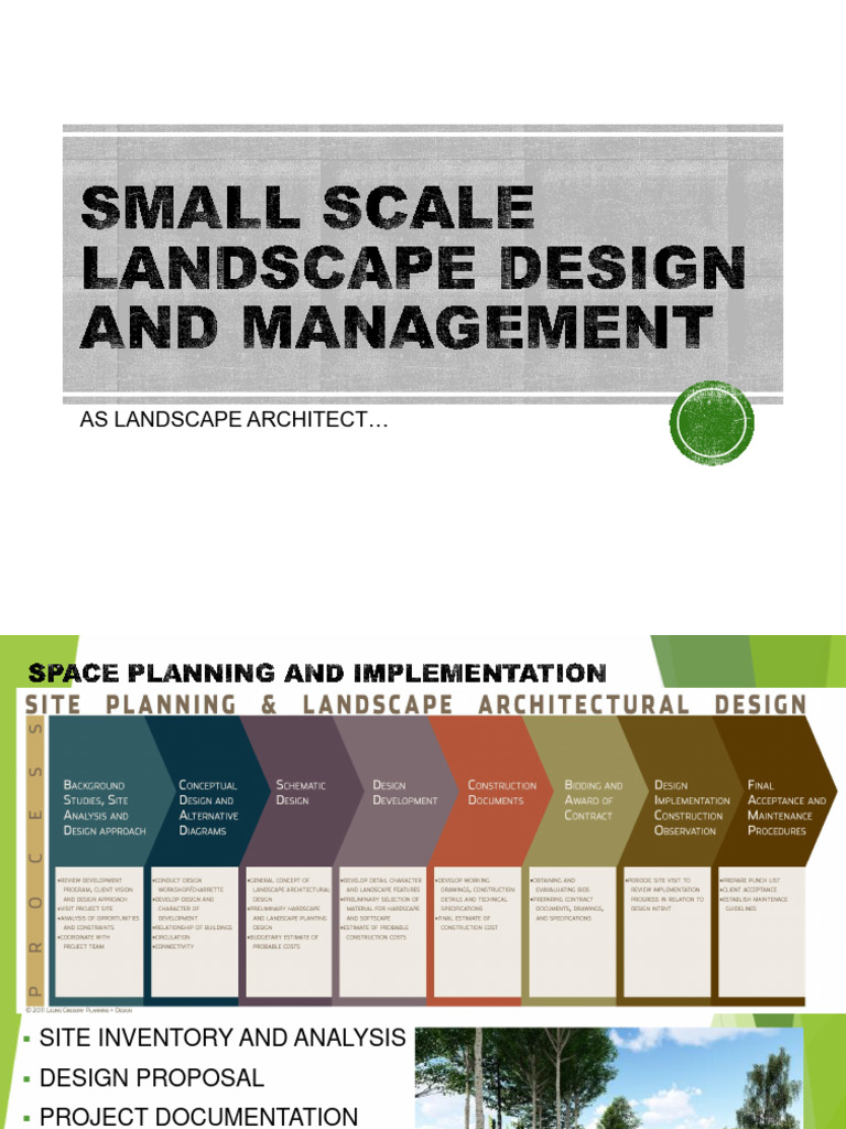 Small Scale Landscape Design and Management | PDF