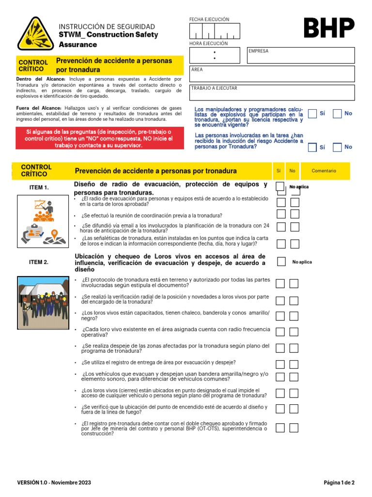 HSE-InS-BHP-STWM - Construction Safety Assurance Rev.5 | PDF