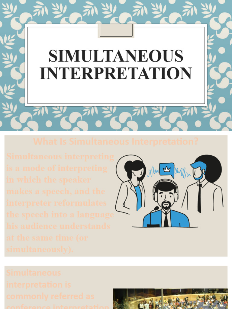 Simultaneous Interpretation | PDF
