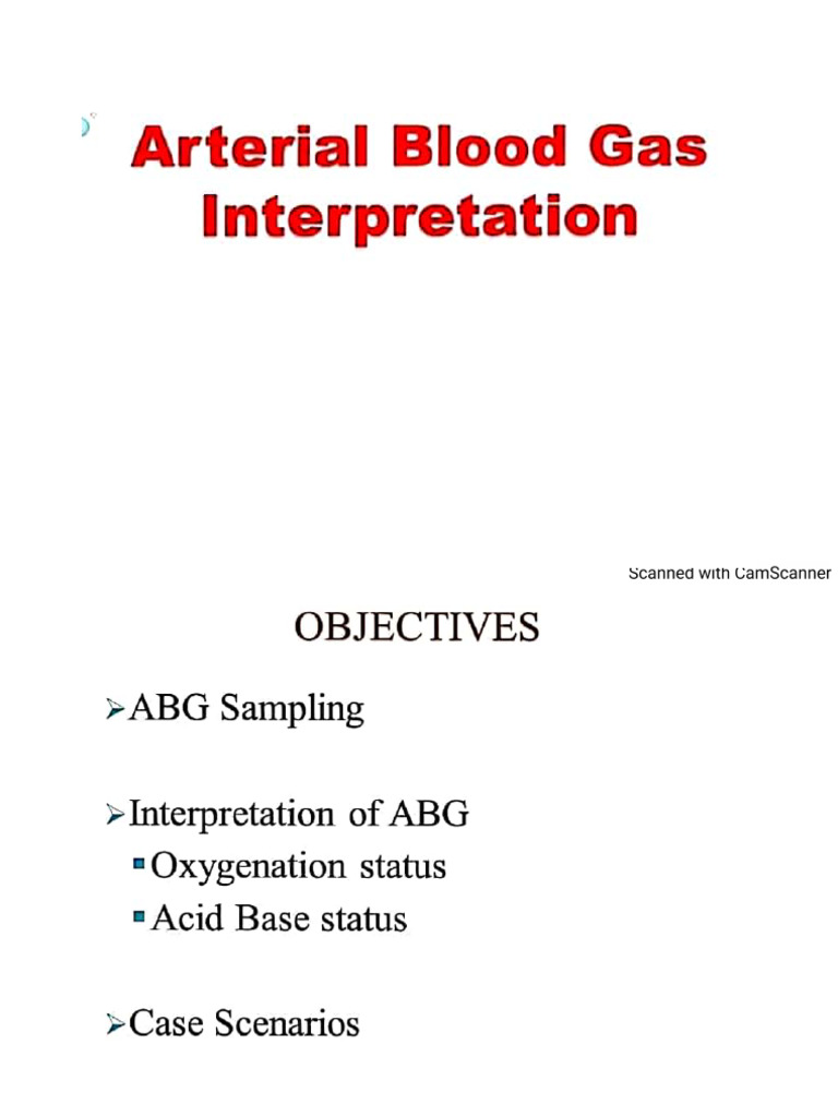ABG Interpretation PDF | PDF