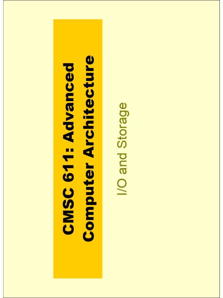 io buses | PDF | Input/Output | Computer Data Storage