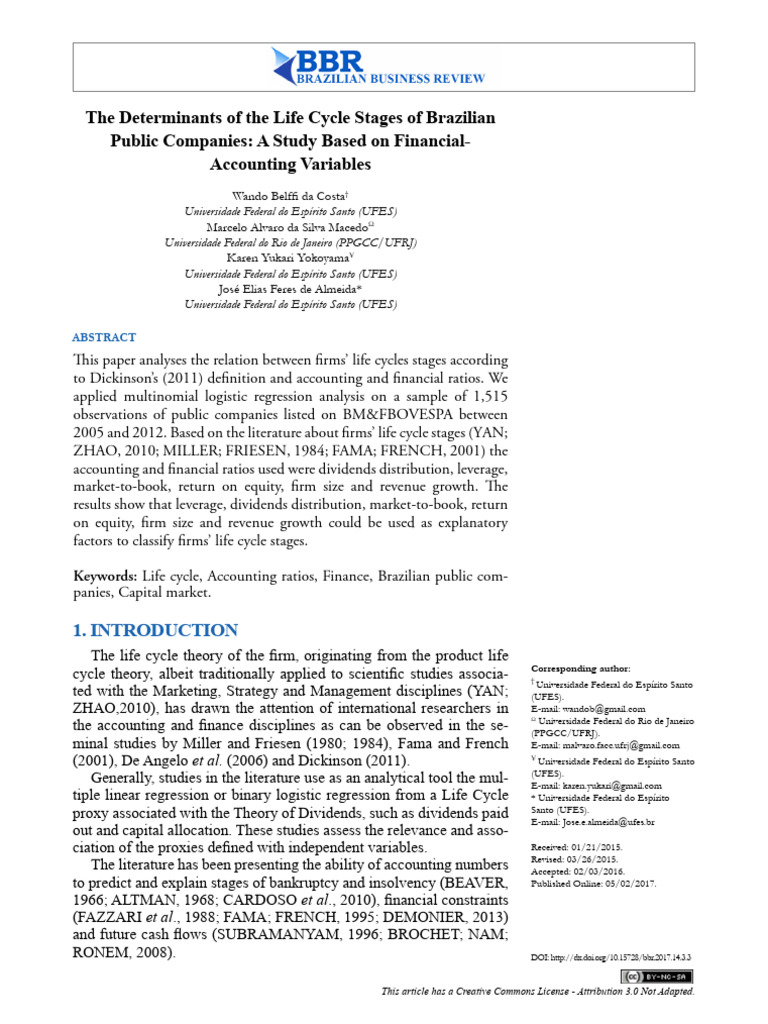 A Study Based On FinancialAccounting Variables | PDF | Logistic Regression | Categorical Variable