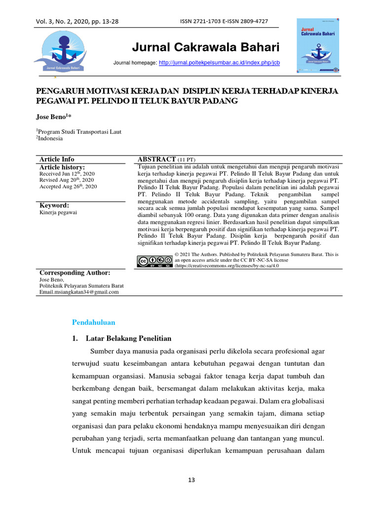 Jurnal Cakrawala Bahari | PDF