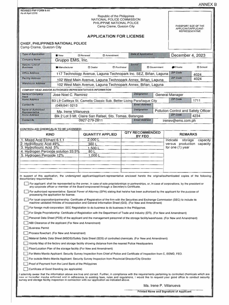 PNP Application PDF | PDF