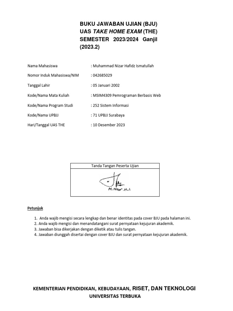 Uas_pemrograman Berbasis Web | PDF