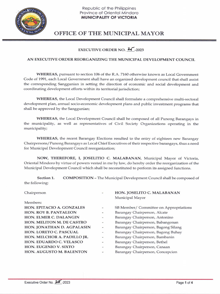 Eo MDC Reorg 2023 | PDF