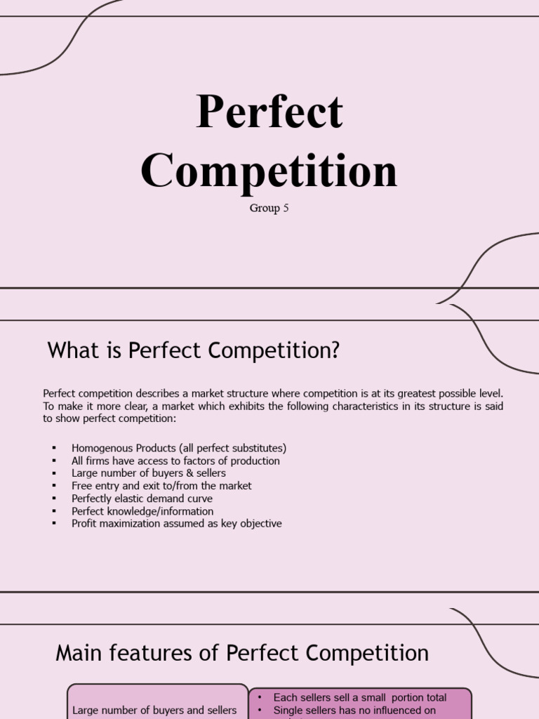 Perfect Competition | PDF | Perfect Competition | Long Run And Short Run