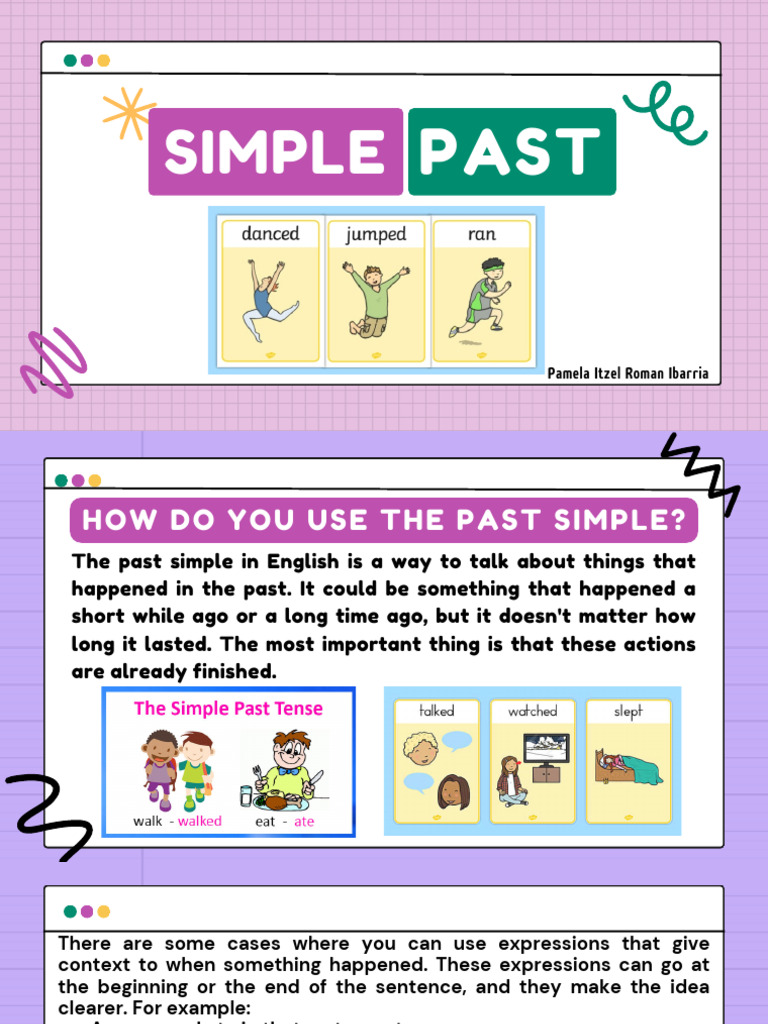 Simple Past | Download Free PDF | English Language | Verb