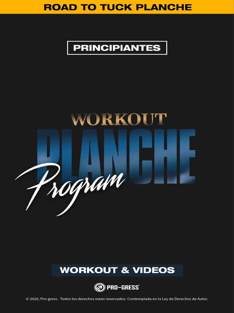 Rutinas Planche Nivel1-PROGRESS© | PDF