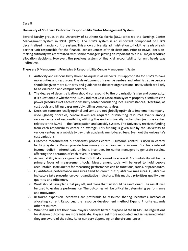 Case 5 - 232019504 | PDF | Revenue | Decentralization