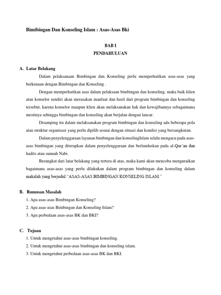 Asas BKI | PDF