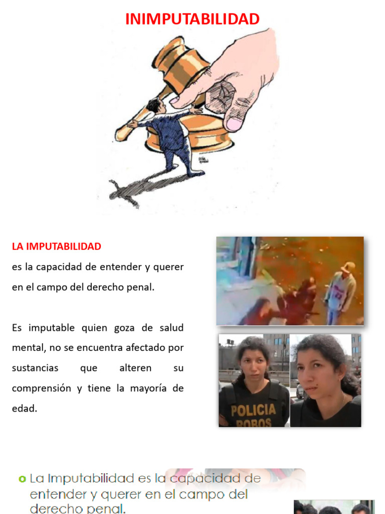 INIMPUTABILIDAD | PDF | Sicología | Ciencias del comportamiento