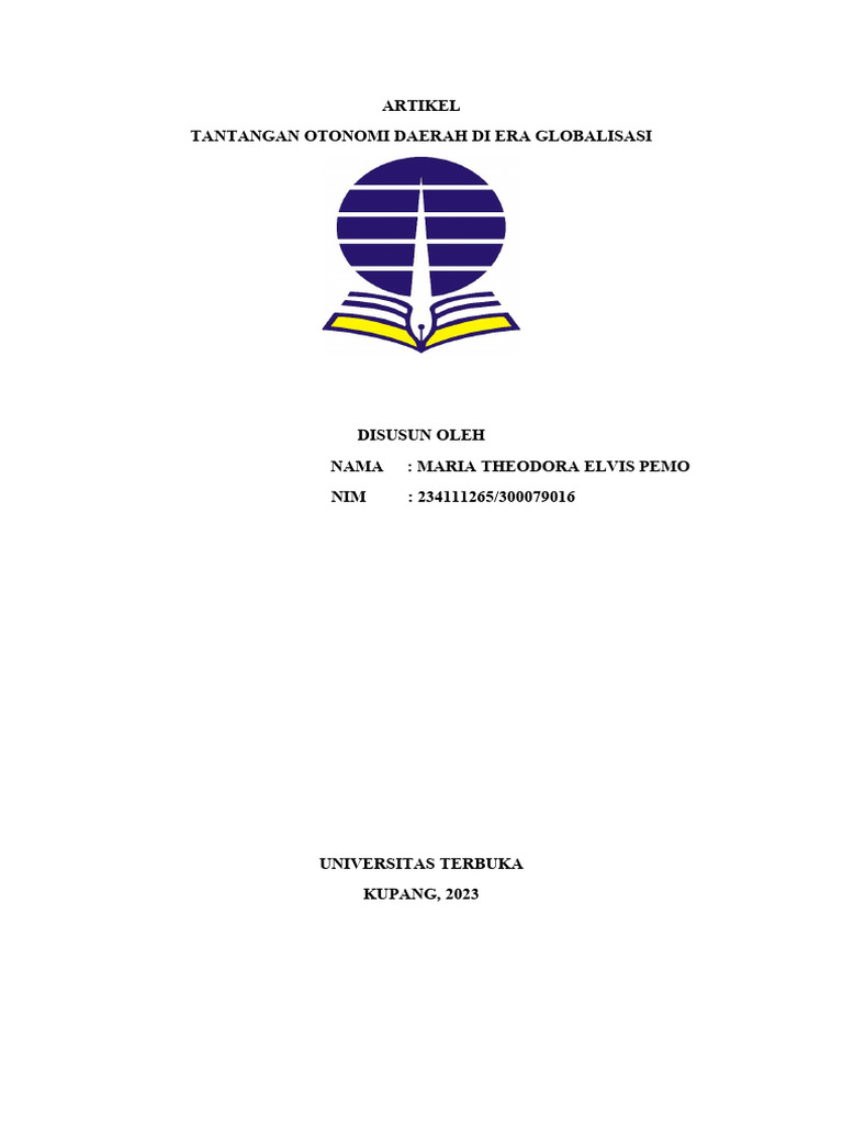 Tantangan Otonomi Daerah Global | PDF | Politik