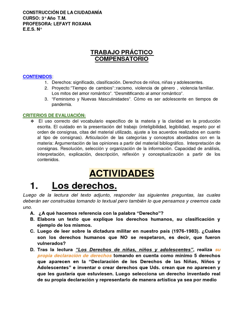 CCD TP Integrador | PDF | Argentina | Amor