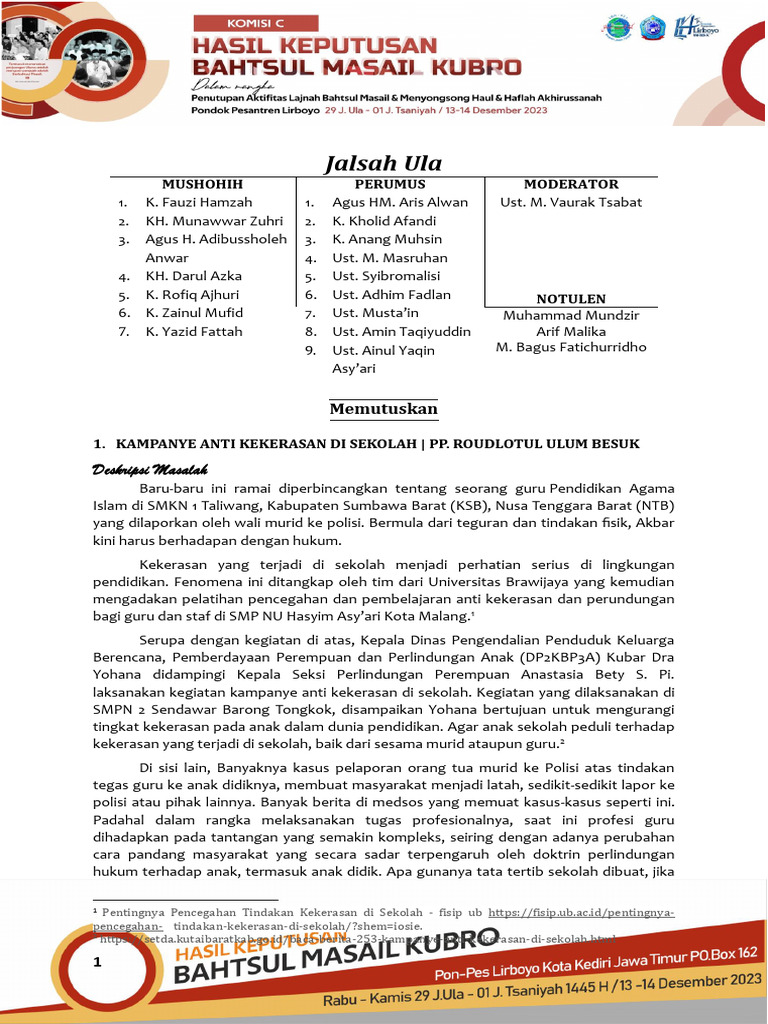 Hasil Keputusan BMK 2023 KOM C | PDF