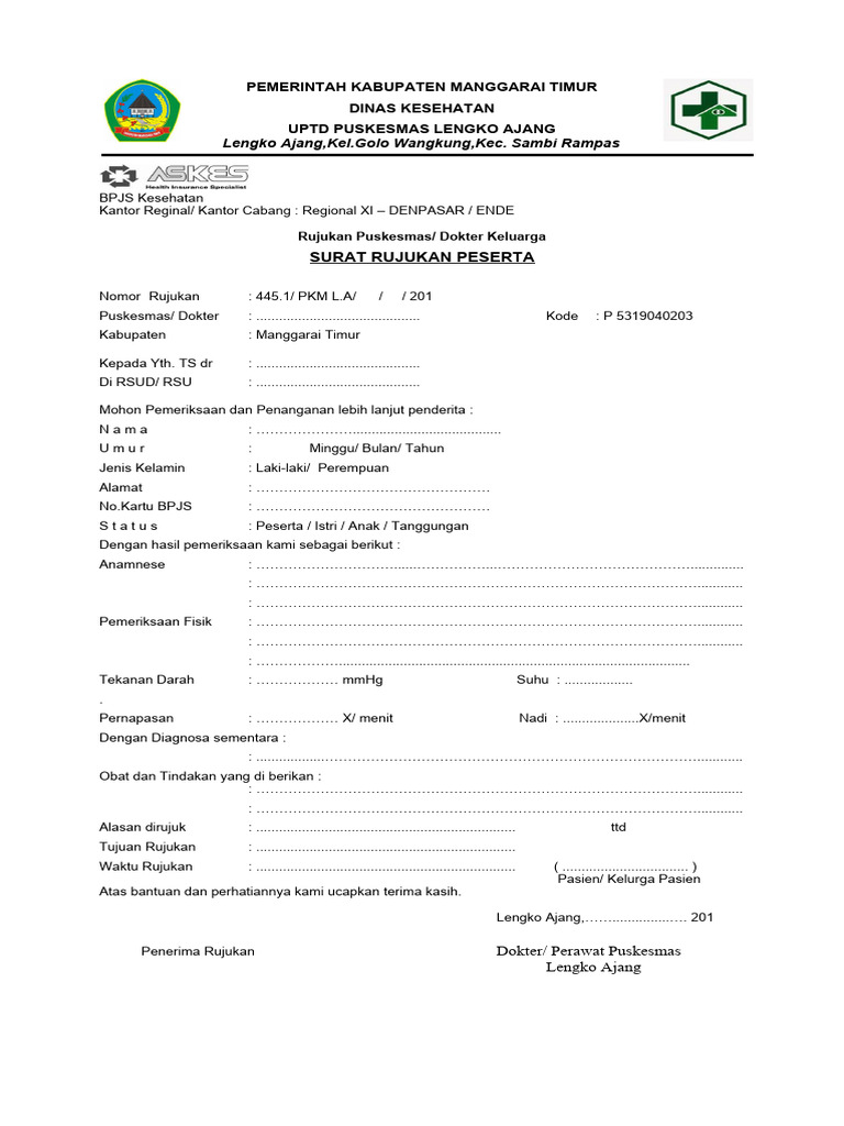 Format Rujukan BPJS Baru | PDF