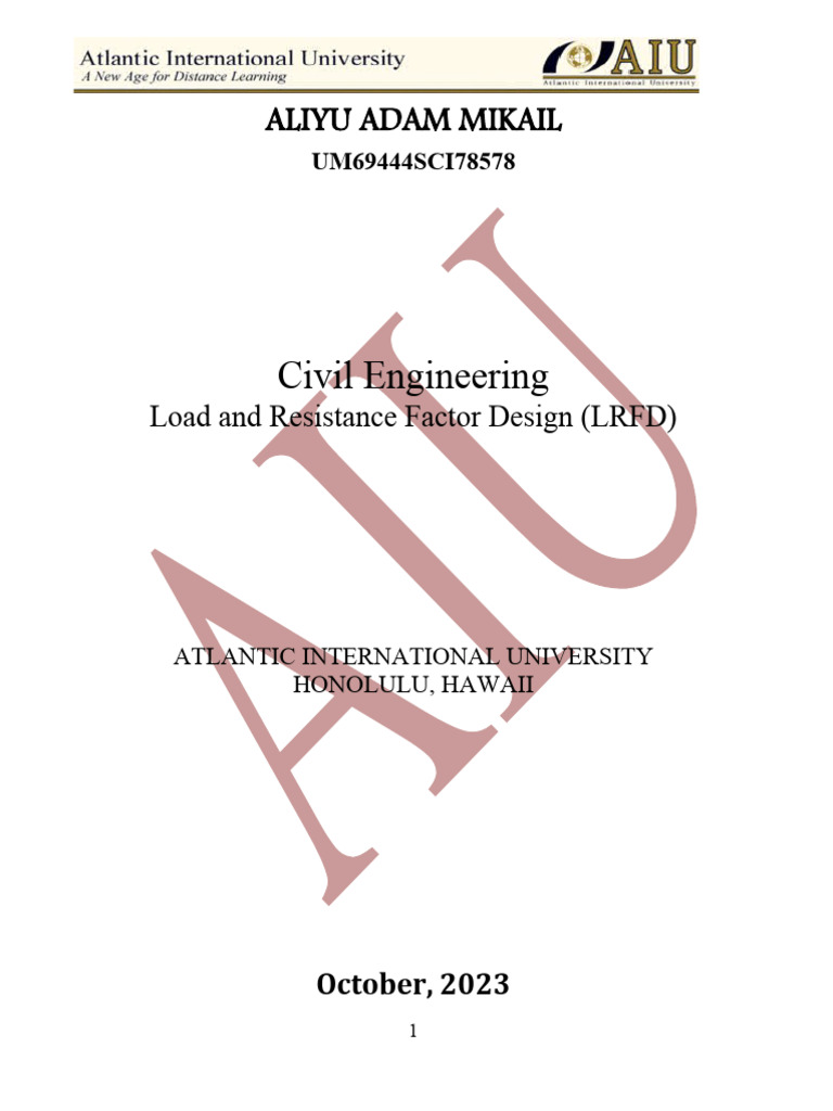 Load and Resistance Factor Design | PDF | Strength Of Materials ...
