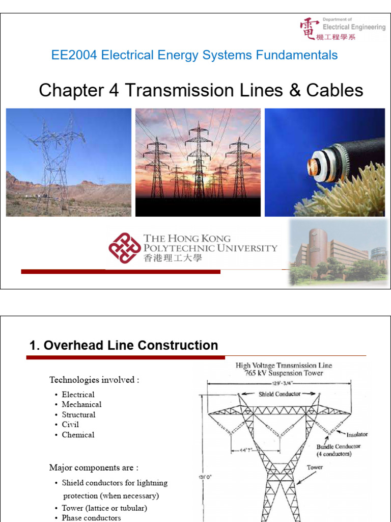EE2004 4 Line & Cables - Part 1 | PDF | Inductance | Insulator ...
