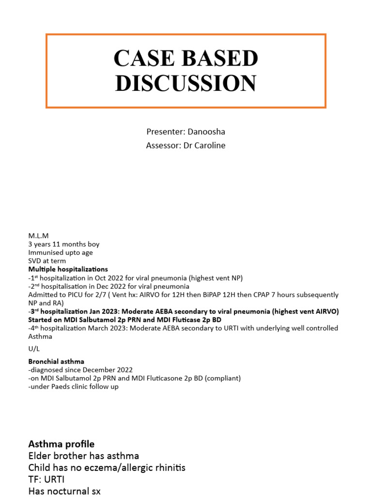 CBD Bronchial Asthma | PDF