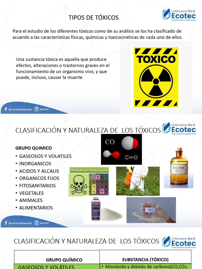 8 Clasificacion Toxicos | PDF | Estaño | Química Inorgánica