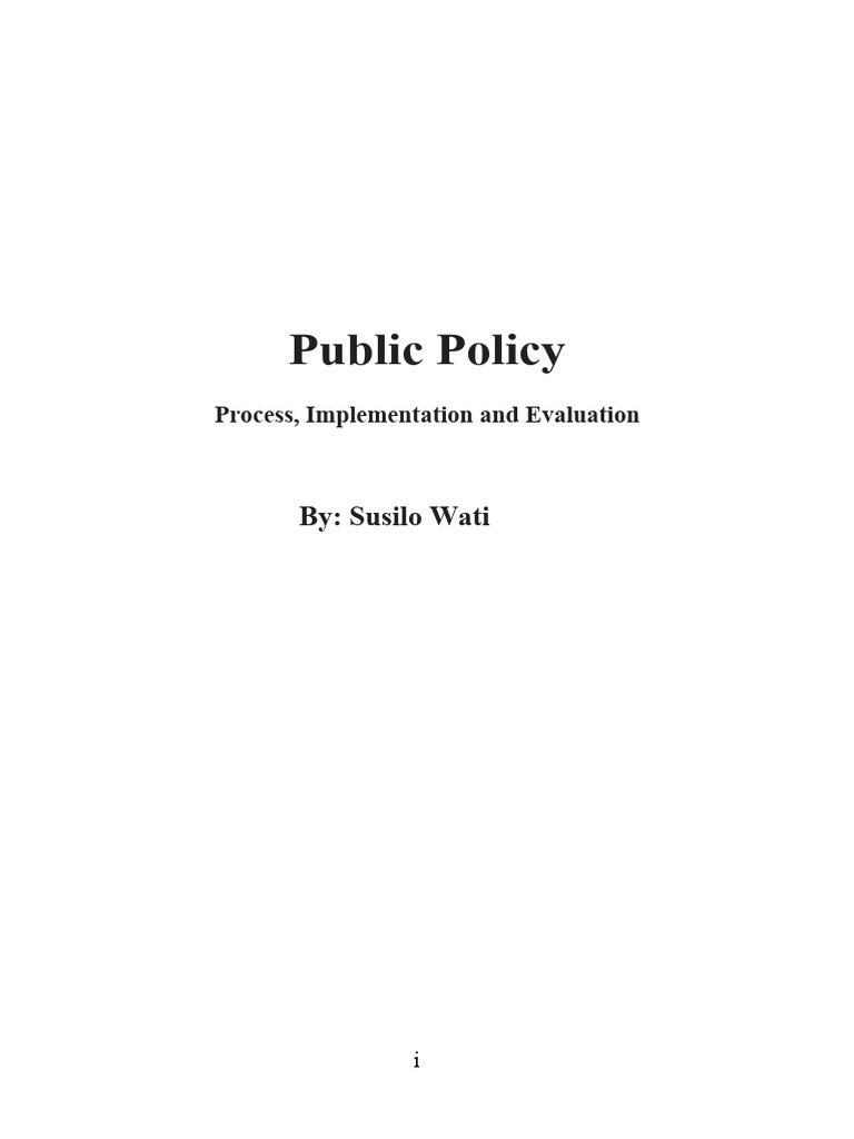 Public Policy | PDF | Policy | Institution