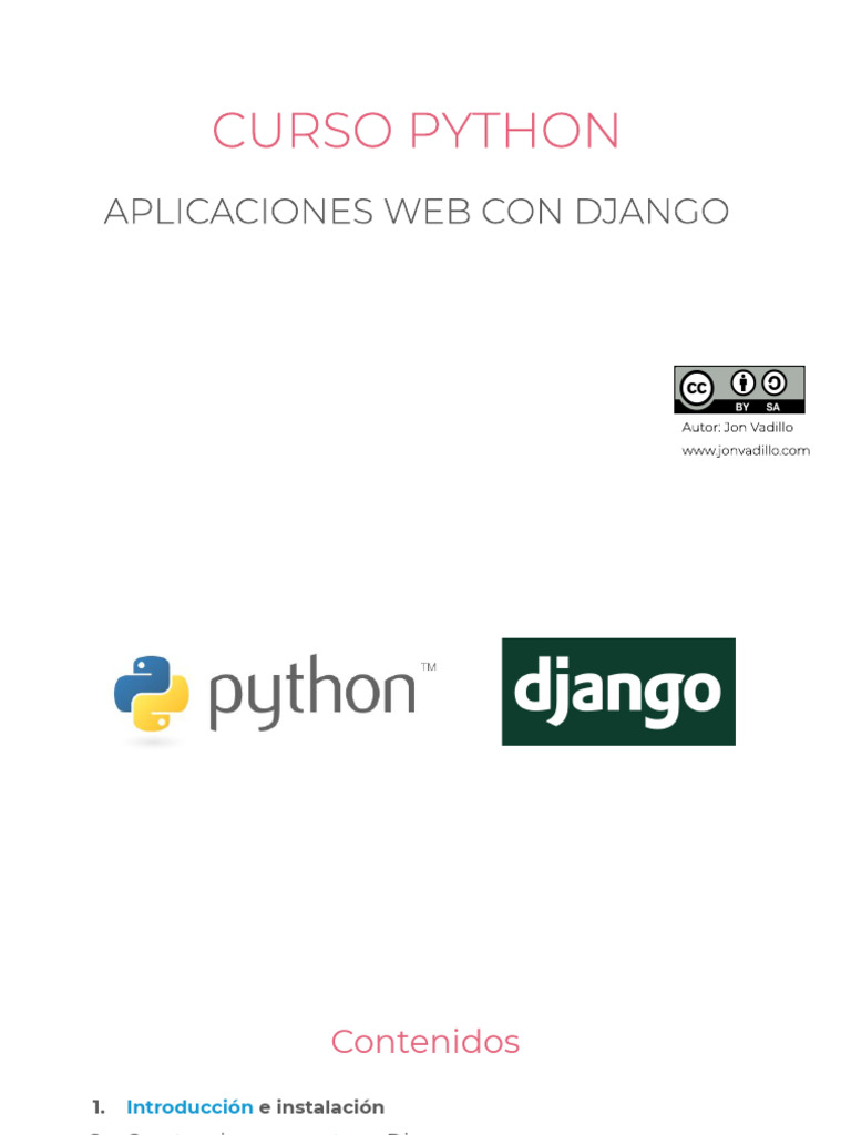 01 Django Introduccion | PDF | Python (lenguaje de programación) | Software de la aplicacion