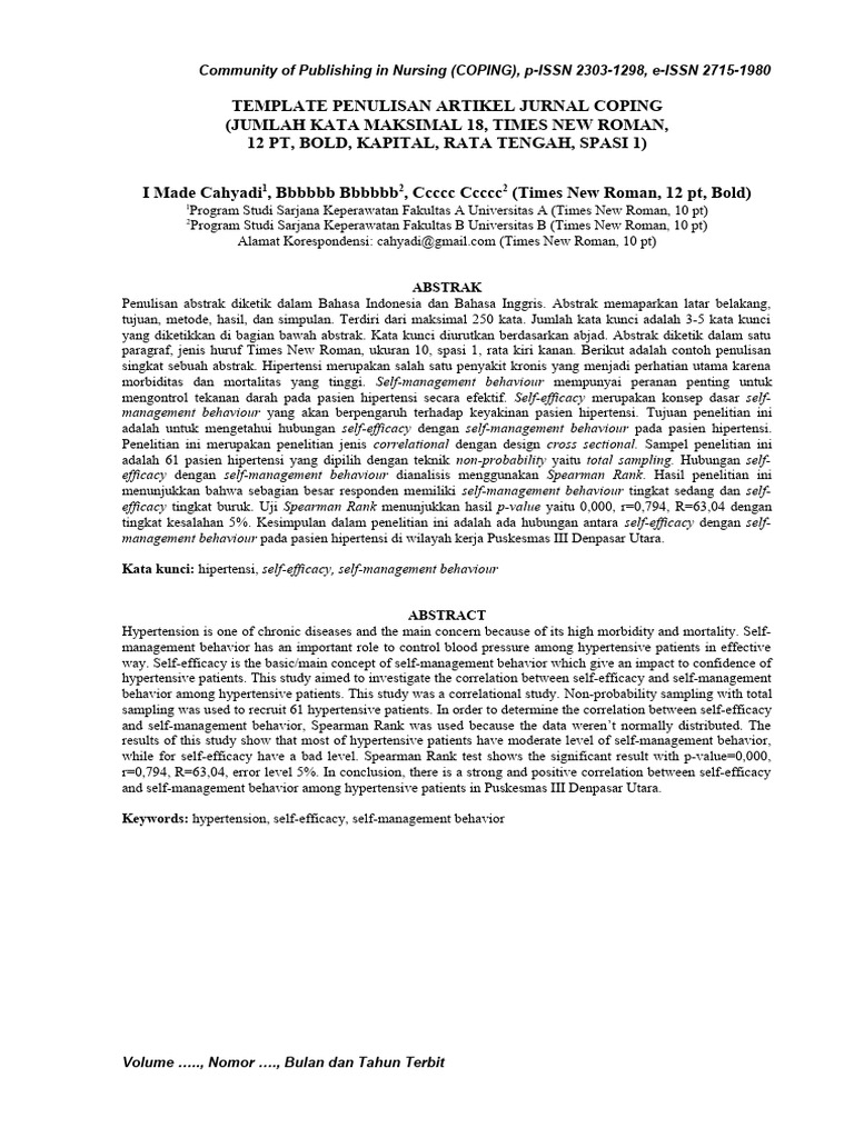 Template COPING | PDF | Sains & Matematika