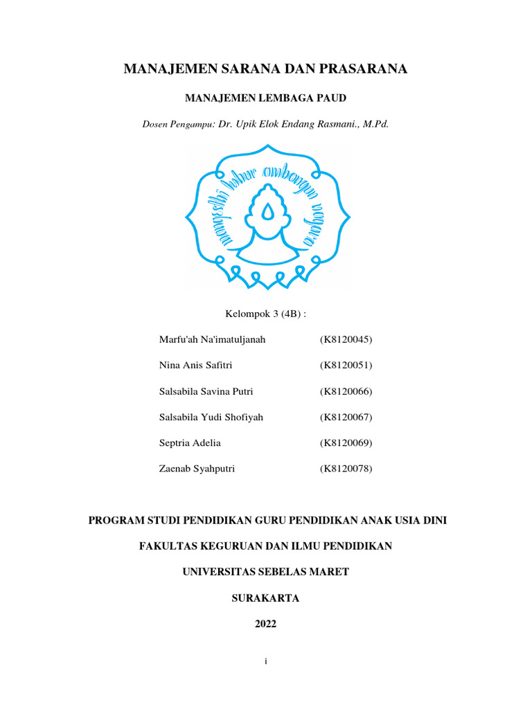 Makalah Kelompok 3 - Manajemen Sarana Dan Prasarana | PDF