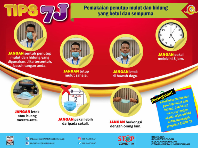 Pemakaian Penutup Mulut & Hidup | PDF