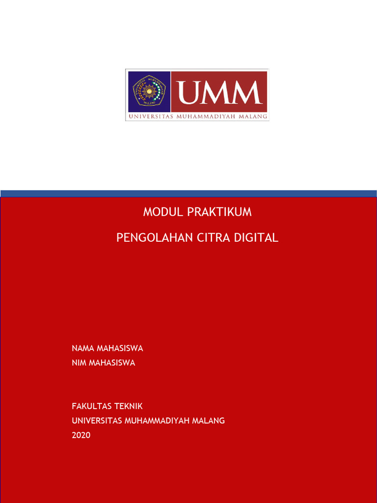 Modul Pengolahan Citra Digital | PDF