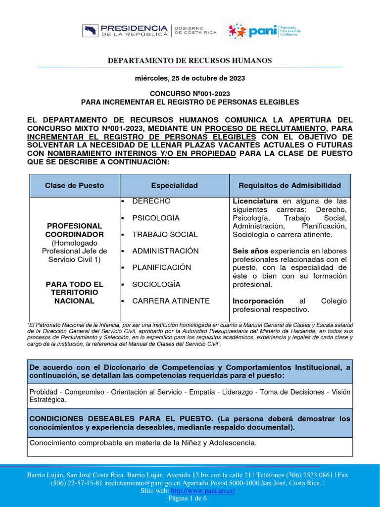Cartel para Incrementar La Base de Elegibles Pani | PDF | Gestión de ...
