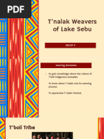 T’nalak Weaving: A Cultural Heritage | PDF | Textile Arts | Textiles