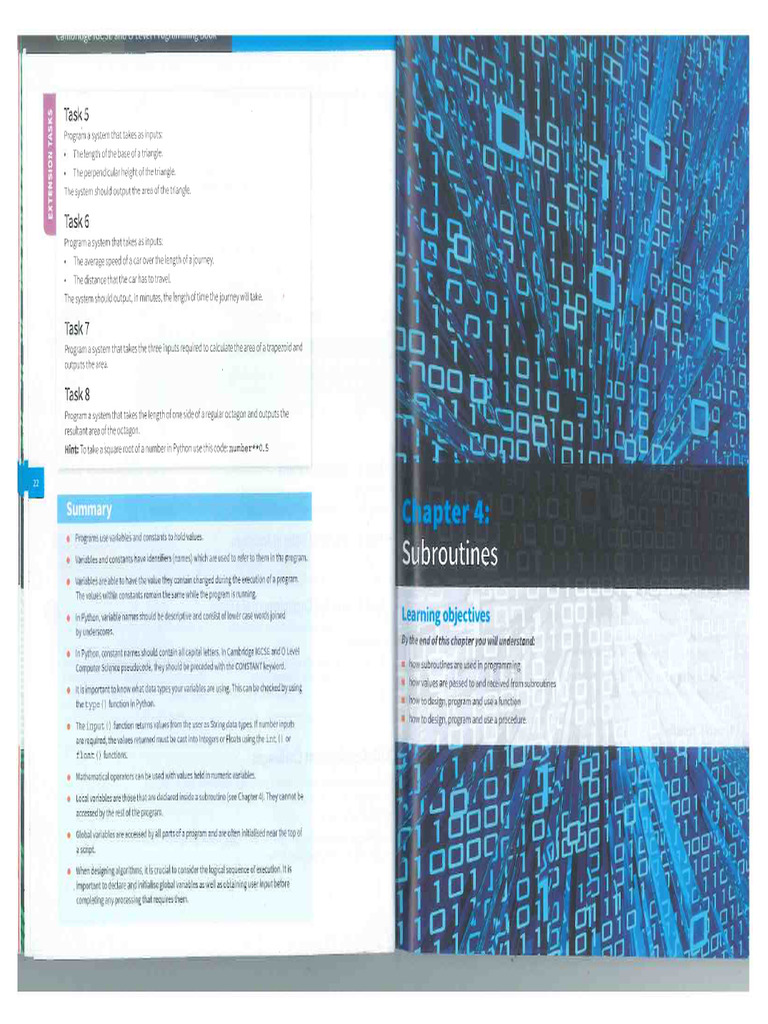 C4 Subroutines | PDF C4 Subroutines | PDF
