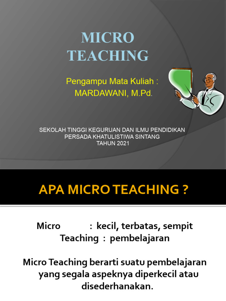 Bahan Ajar Micro Teaching | PDF | Bisnis