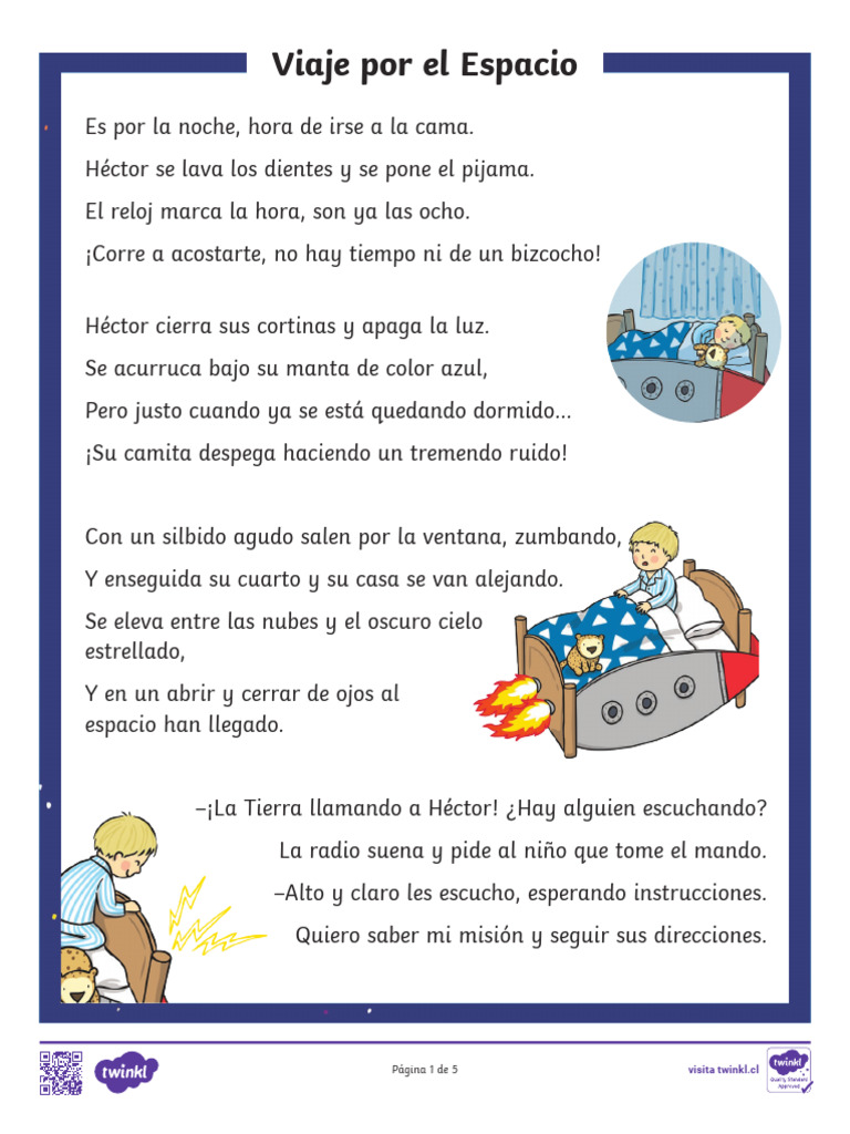 CL L 1697748911 Comprension de Lectura Viaje Por El Espacio Actividad ...