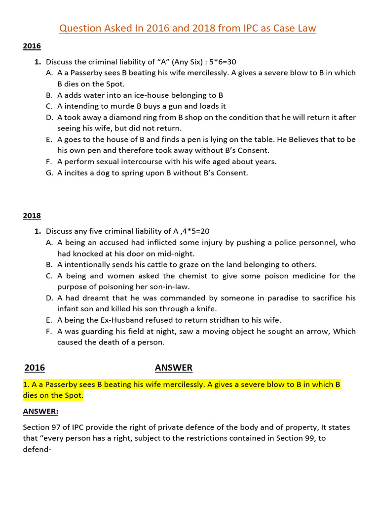 IPC Case Problem | PDF