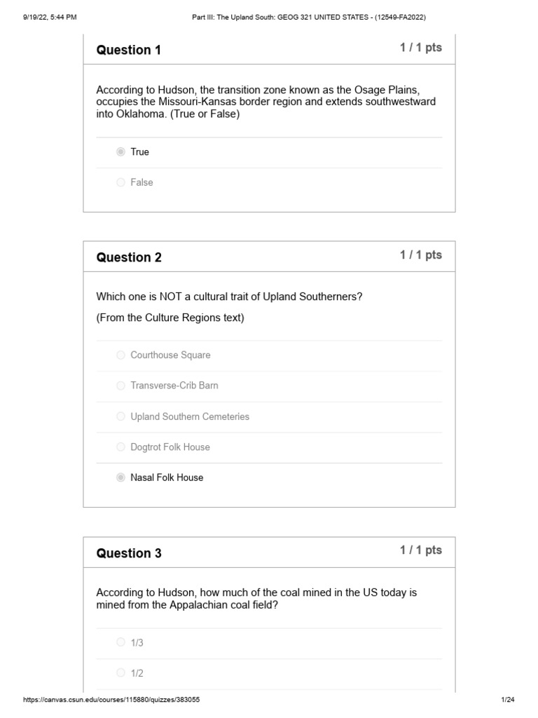 Part III The Upland South GEOG 321 | PDF | Ozarks | Tennessee