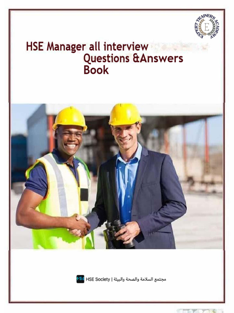 HSE Manager Interview Q & A-1 | PDF