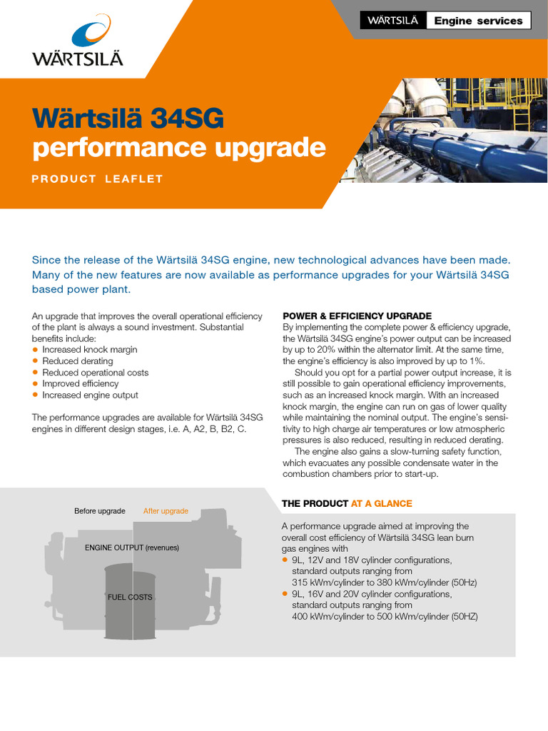 Leaflet w34 SG Performance Upgrade Leaflet | PDF | Engines | Propulsion