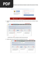 Panduan Pengajuan Di OSS - Permohonan Baru PB UMKU | PDF