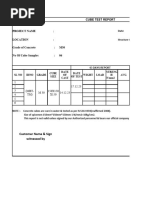 Concrete Cube Test Report Format | PDF | Building | Building Engineering