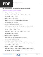 Reaction of Metal Carbonates With Acid Worksheet | PDF