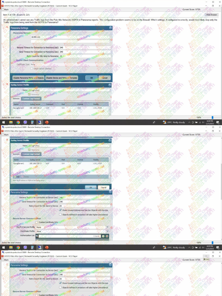 PCNSE (Answers) | PDF