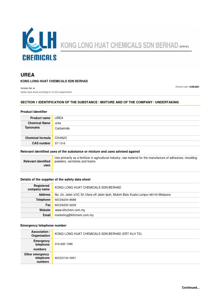Urea Safety Guide for Industry | PDF | Combustion | Explosion