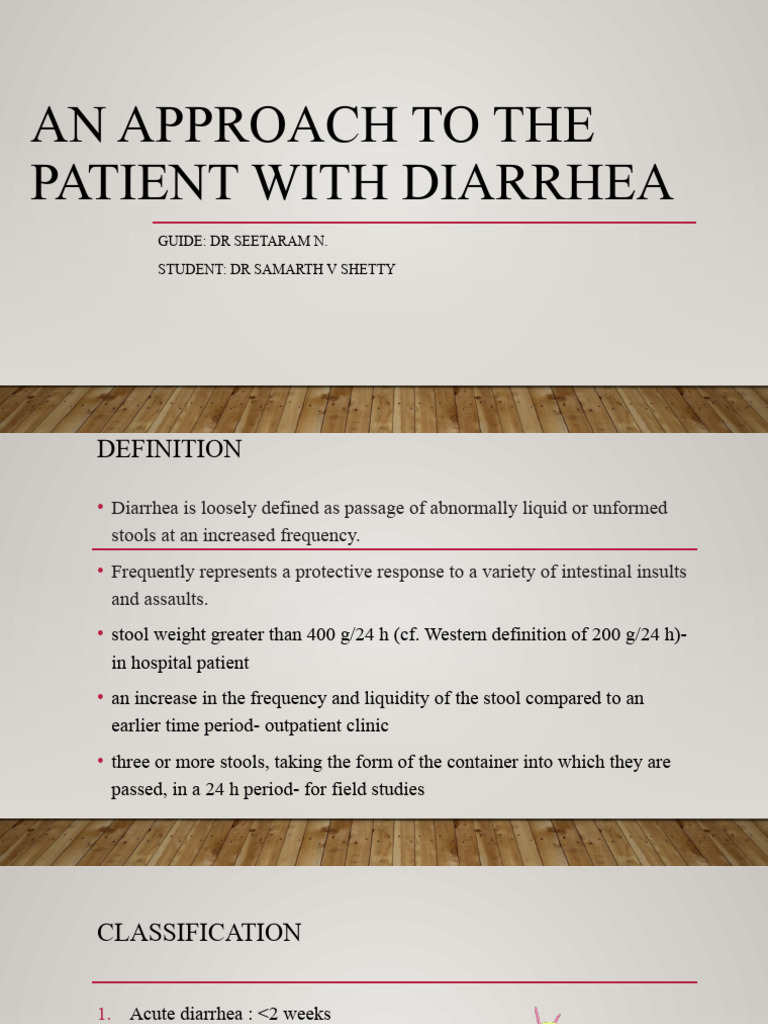 Diarrhea PPT | PDF | Diarrhea | Human Feces