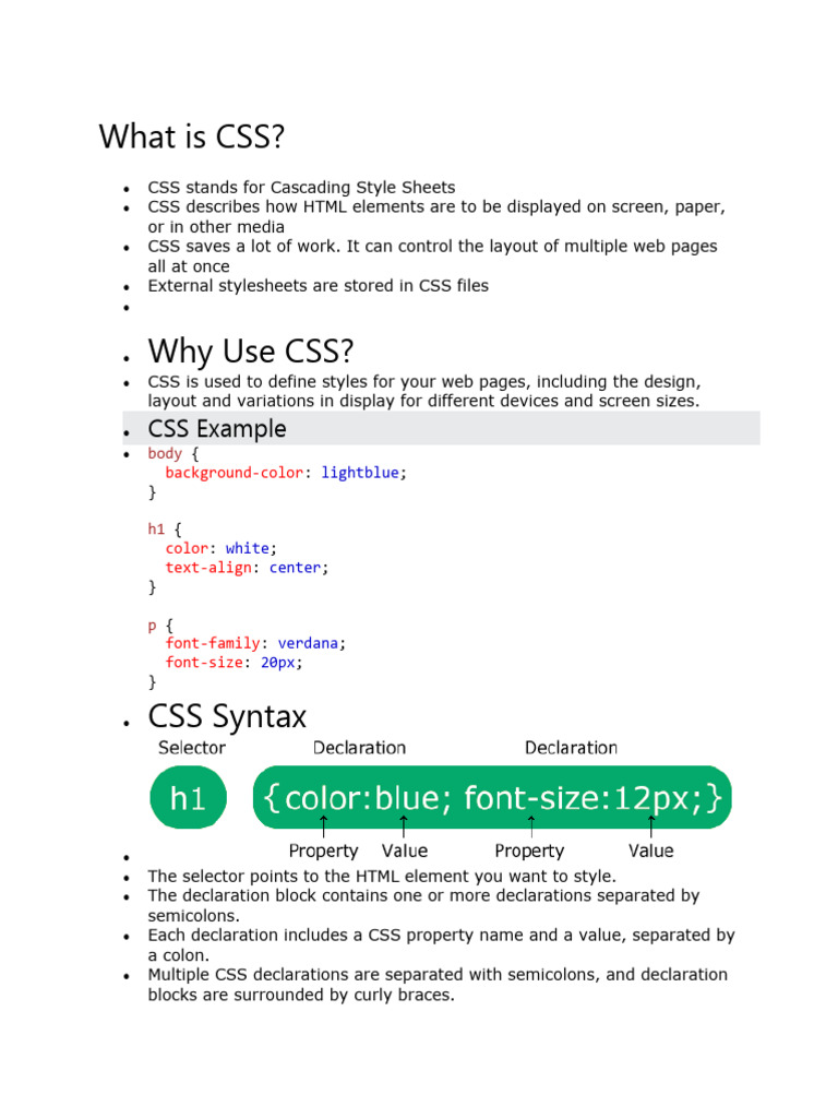 What is CSS | PDF | Html | Written Communication
