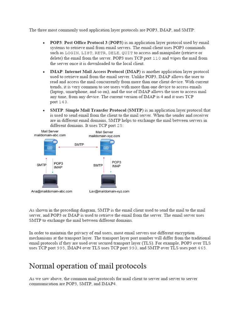Pop3, Imap and SMTP | PDF | Network Architecture | Network Service